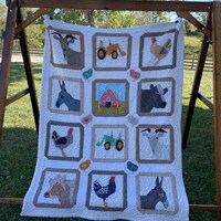 Goat 12 Inch Quilt Block, Foundation Paper Pieced Pattern With 2 ...