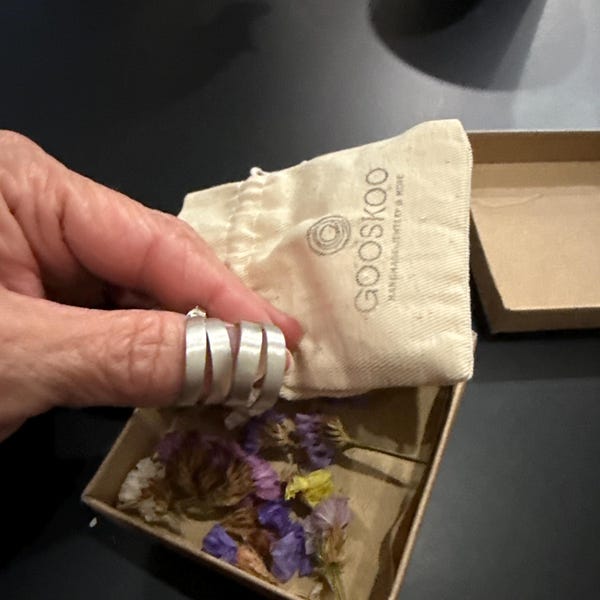 Adjustable Pinky Ring/ Solid Sterling Silver Chevalier Ring/ Curved ...