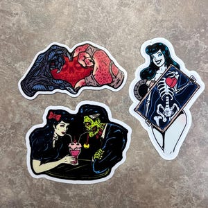 Psycho Zombie Vinyl Sticker, Horror Punk Decal, Psychobilly Rockabilly ...