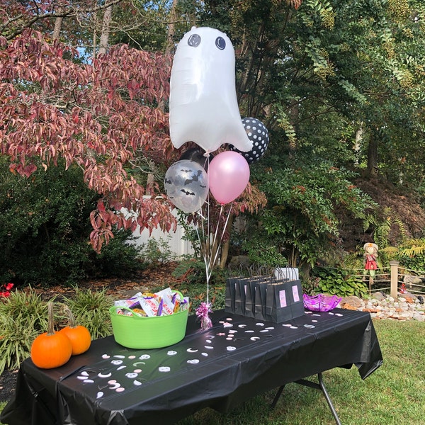 Pink Halloween Balloons. Pink Halloween Decorations. Pastel Halloween ...