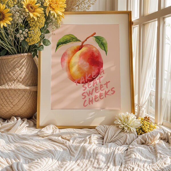 Peach Clipart, Fruit Watercolor Peach Flower and Tree Clip Art, Food ...