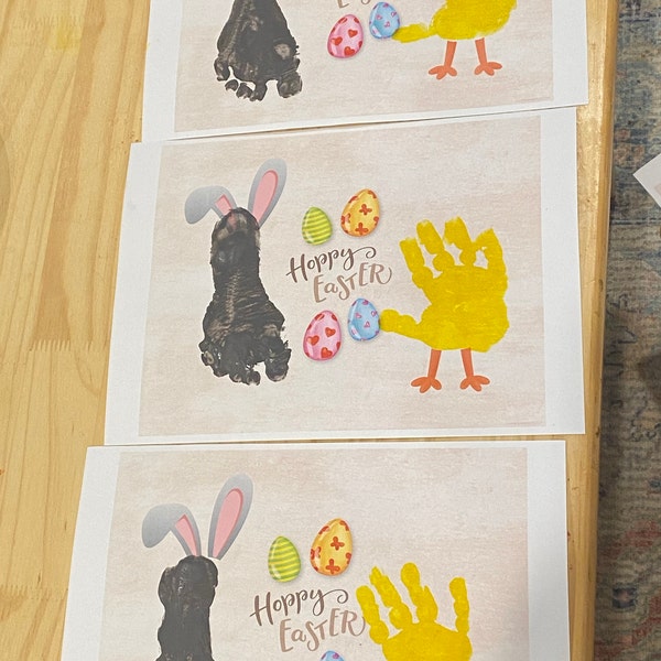 Bunny Chick / Footprint Handprint Hand Foot Art Craft / Hoppy Happy ...