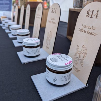 Market Display Stand With CUSTOM Logo, Brand and Product Information ...