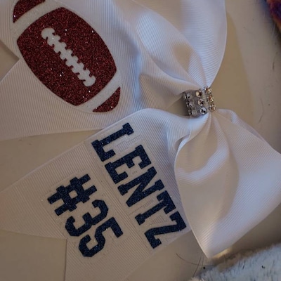 Football Cheer Bow / Cheer Bow / Football Bows / Custom Football Bows ...