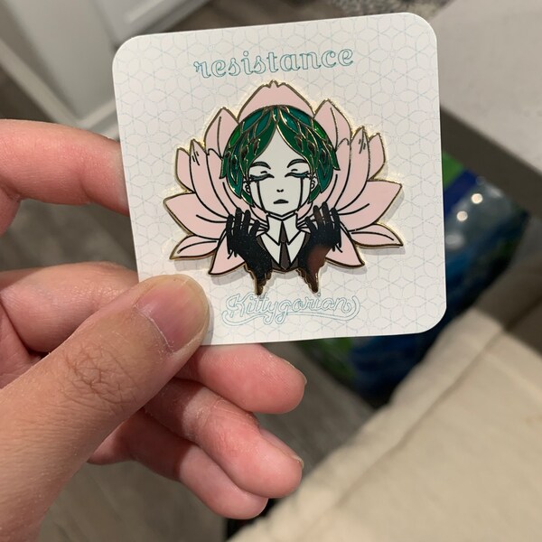 Hnk | Land of the Lustrous Phos Translucent Enamel Pin - Etsy