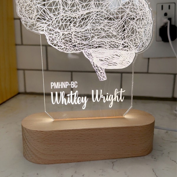 Personalized Lamp for Psychologist. Psychology Student Graduation Gift ...