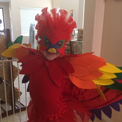 Custom Bird Mask, Adult Masks, Kids Masks, Exotic Bird Mask, Firebird ...
