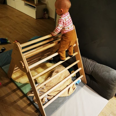 Climbing Furniture Woodandhearts Set of Three Items Climbing Triangle ...