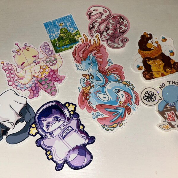 Sparkly Art Block Waterproof Stickers! - Etsy