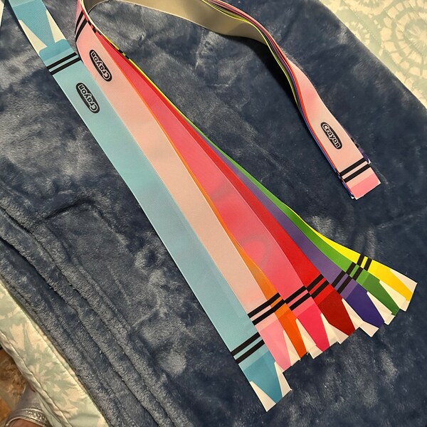 CRAFT SUPPLY. 1.5”. Colors Crayons Grosgrain Ribbon. Crayons Ribbon ...