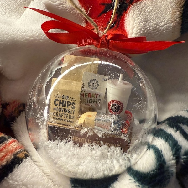 Handmade Chipotle Christmas Ornament: Funny Food Holiday Decor - Etsy