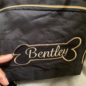 Custom Dog Name Patch Custom Dog Bone Patch for Dog Vest or Accessories ...