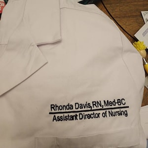 Lab Coats, Embroidered Personalized Lab Coats With Name, Title ...