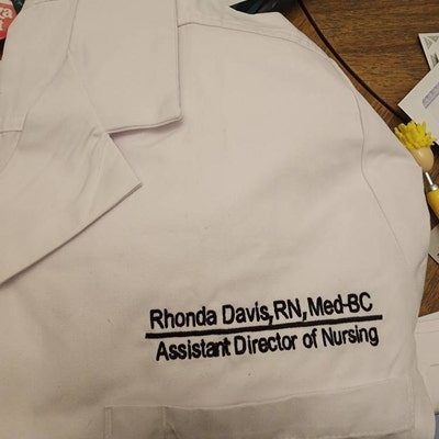 Lab Coats, Embroidered Personalized Lab Coats With Name, Title ...