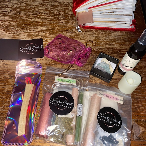 Large Witchcraft Mystery Box Gift Set Surprise Witchcraft DIY Occult ...