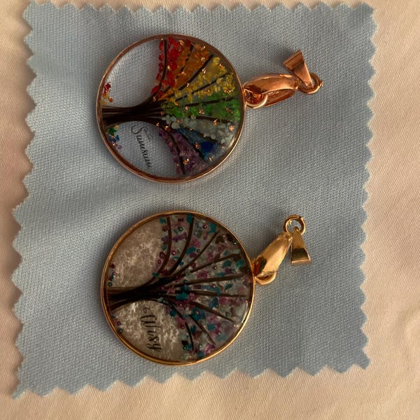 Personalizable Tree of Life With Locks of Hair or Fur, Pendant ...