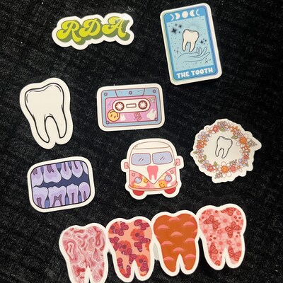 Cute Dental Stickersdental Hygiene Stickertooth Stickerdental Hygiene ...