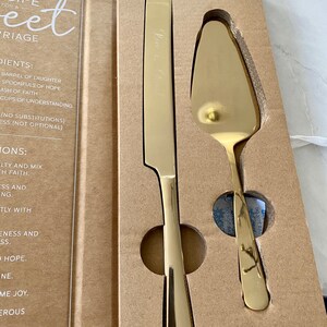 Engraved Wedding Cake Server Gift Box Set, Gift for Wedding, Gift for ...