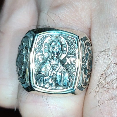 Archangel Saint Michael Ring 925 Silver St Michael Ring - Etsy