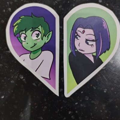 WLW Couple Cartoon Vinyl Sticker Set - Etsy