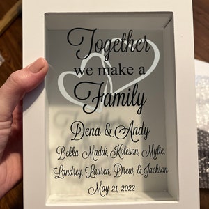Blended Family Wedding Sand Ceremony Shadow Box Set Unity - Etsy