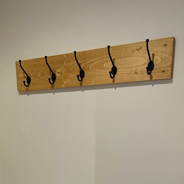 Coat Rack, Farmhouse Coat Hooks, Entryway Organizer, Coat Hook Rack ...