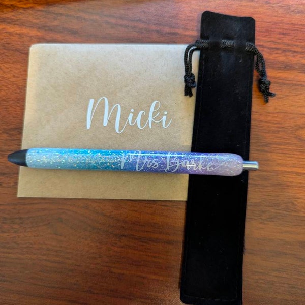 Ultimate Ombre Glitter Pens, Pink Blue Aqua Teal Purple Green Yellow ...