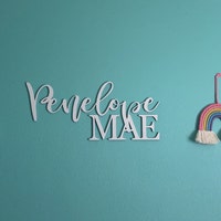 3D Name Cutout Laser Cut Name Custom Name Sign Baby Name Sign Wood ...