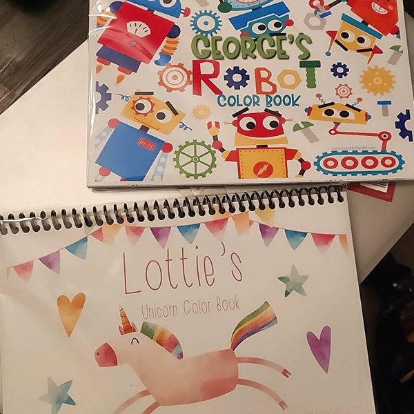 Custom Children's Color Book Full Size Large Coloring Book for Kids Fun ...