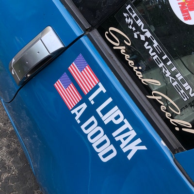 Rally Name and Flag Customizable Decal Sticker - Etsy