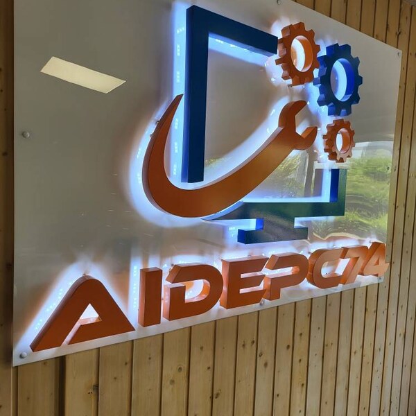 Custom 3d Backlit Sign Logo Light Signage , Custom Fabric Led Box Sign ...