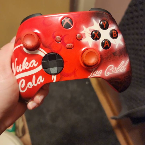 Custom Painted Red Nuka Cola Controller (xbox) - Etsy