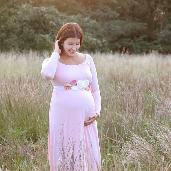 Vintage Pink Maternity Sash, Mom to Be Sash for Baby Girl, It’s a Girl ...
