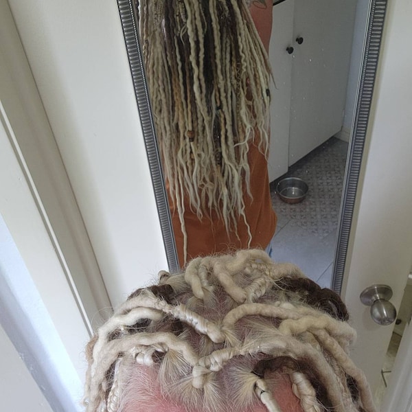Medium Brown to Blonde Half Set of Wool Locs - Etsy