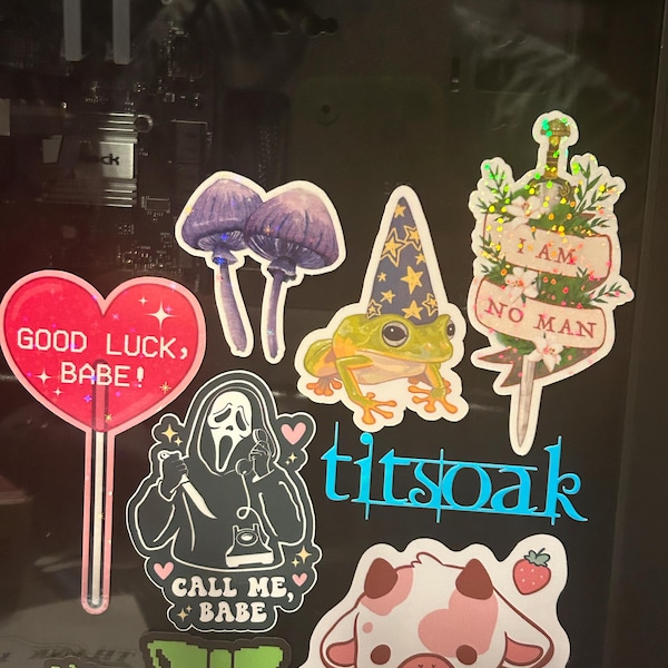 Smiling Friends Glep Vinyl Water Resistant Decal Sticker Glitter or ...