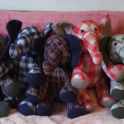 Memory Elephant // Keepsake Elephant // Custom Order Stuffed Elephant ...