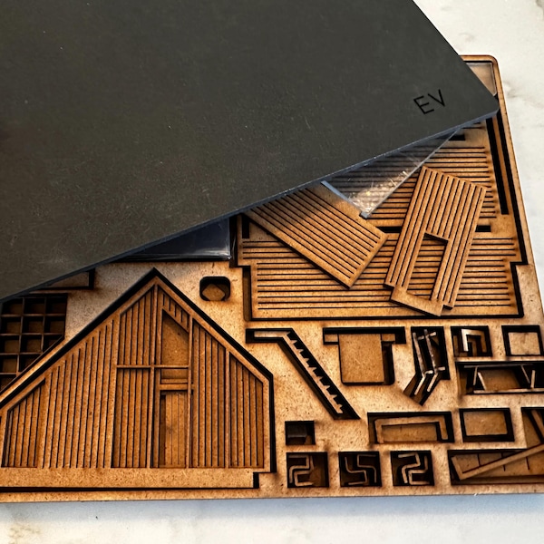 DIY Miniature Scandinavian House Kit, Modern A-frame Micro Dollhouse ...