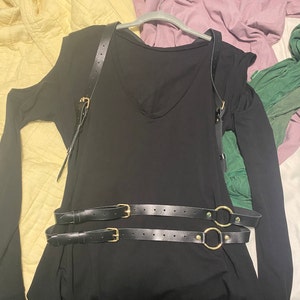 Elastic Body Harness Set, Crotchless Panties, Elastic Lingerie, Erotic ...