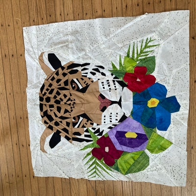 Tiger Foundation Paper Piecing Pattern - Etsy