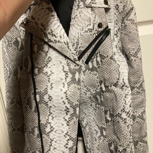 Red Python Leather Women Blazer Leather Classic Fitted Blazer - Etsy