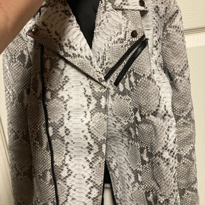 Red Python Leather Women Blazer Leather Classic Fitted Blazer - Etsy