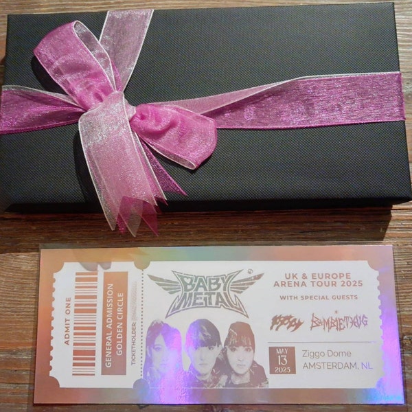 Personalised Foil Concert Tickets for Any Artist or Band - Ariana ...