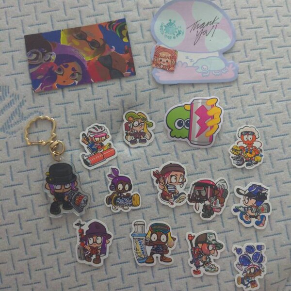 MYSTERY Keychain + 10 Stickers! - Etsy