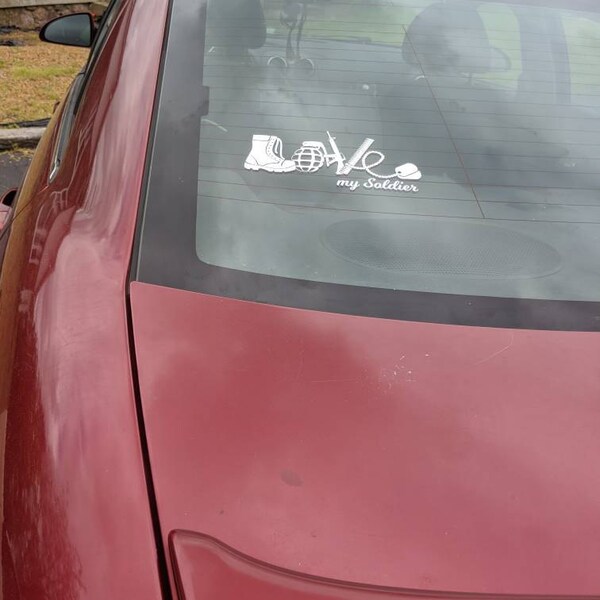 Love Army Car Decal - Army Sticker - Army Decal - Army Laptop Decal ...