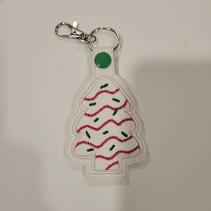 Chocolate Christmas Tree Snack Cake Keychain Chocolate - Etsy