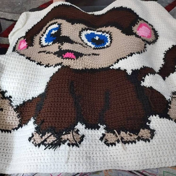 WHITETAIL DEER MINI C2C Graph Afghan Pattern With Written Instructions ...