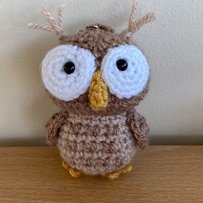 Keychain Owl CROCHET PDF PATTERN english - Etsy