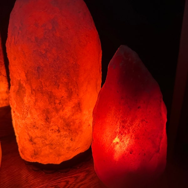 Himalayan Salt Night Light | Pink Salt Lamp | Hand Made Salt Crystal ...