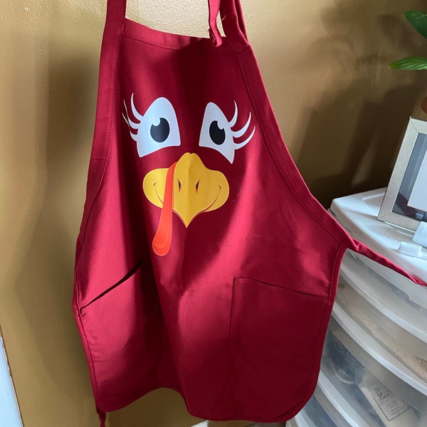 Personalized Thanksgiving Aprons for Women Men, Cute Turkey Fall ...