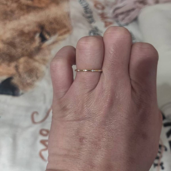 Sprinkle Diamond Ring by Caitlyn Minimalist • Space Diamond Eternity ...
